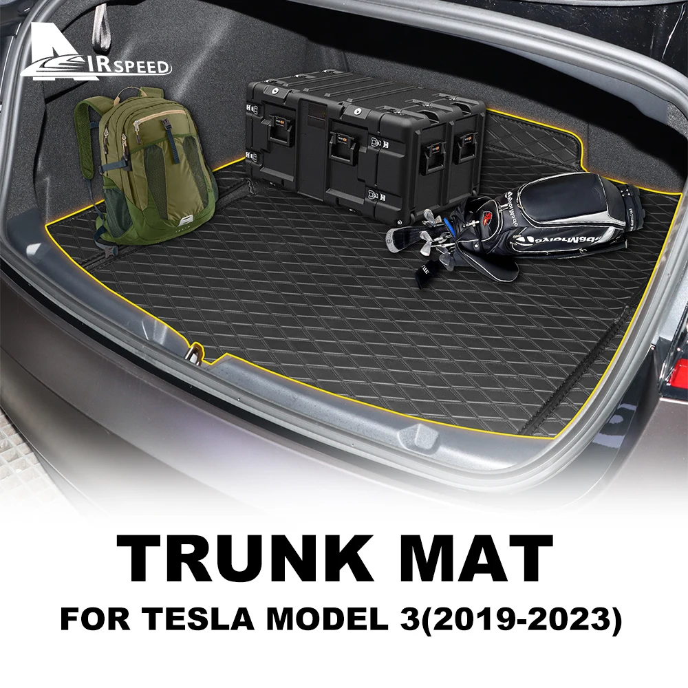 for-Tesla-Model-3-2019-2020-2021-2022-2023-Full-Cover-Leather-Car-Trunk ...