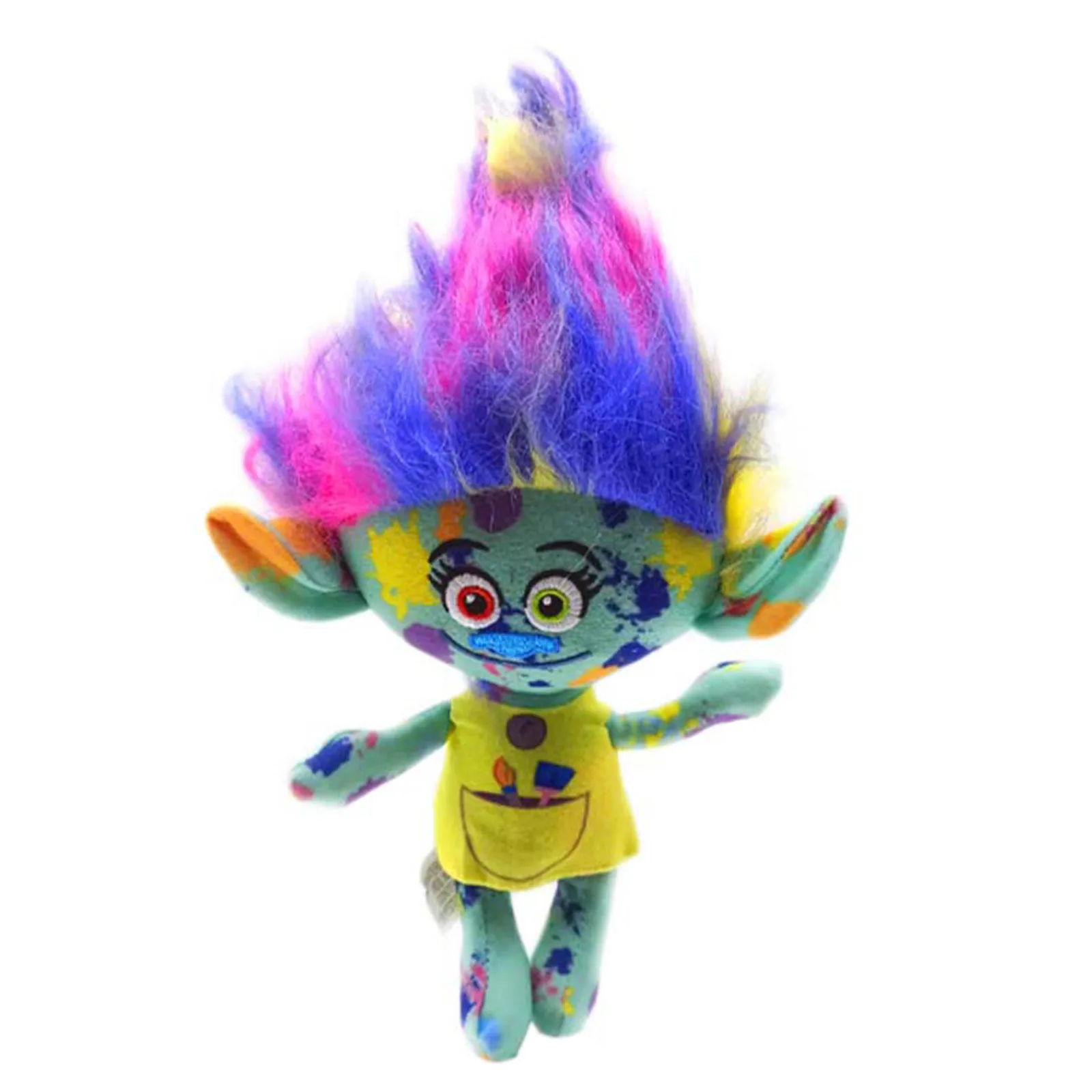 Colorful Magic Hair Trolls Poppy Branch Stuffed Anime Figure Plush Toy ...