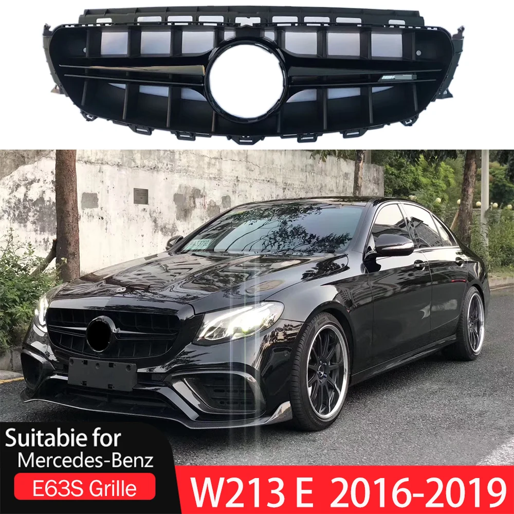 Modified-AMG-E63-Style-Front-Inlet-Grille-Bumper-Grill-Hood-Mesh-For ...