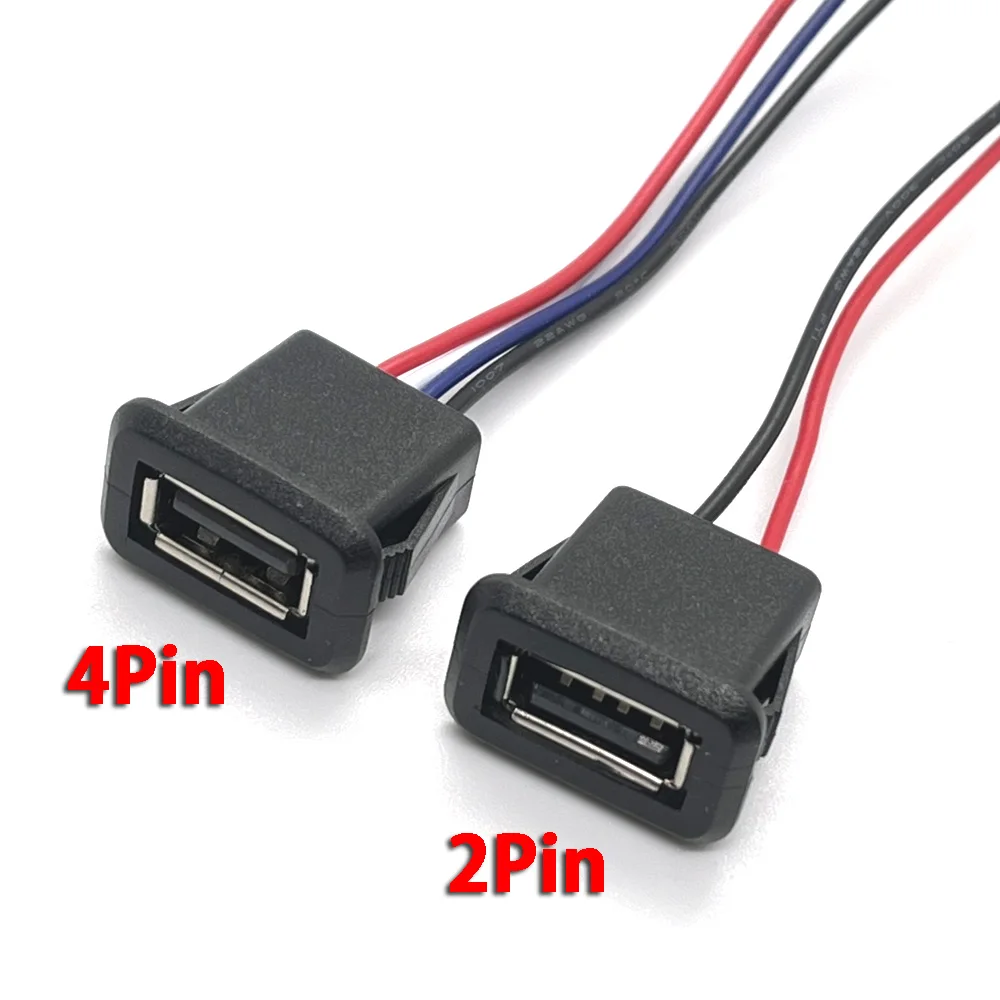 1pcs 4Pin 6Pin USB 2.0 Female Power Jack 2P 4P 6P USB2.0 Charging Port ...