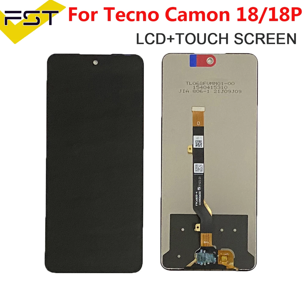 For Tecno Camon 18 CH6n LCD Display Touch Screen Digitizer For Tecno ...