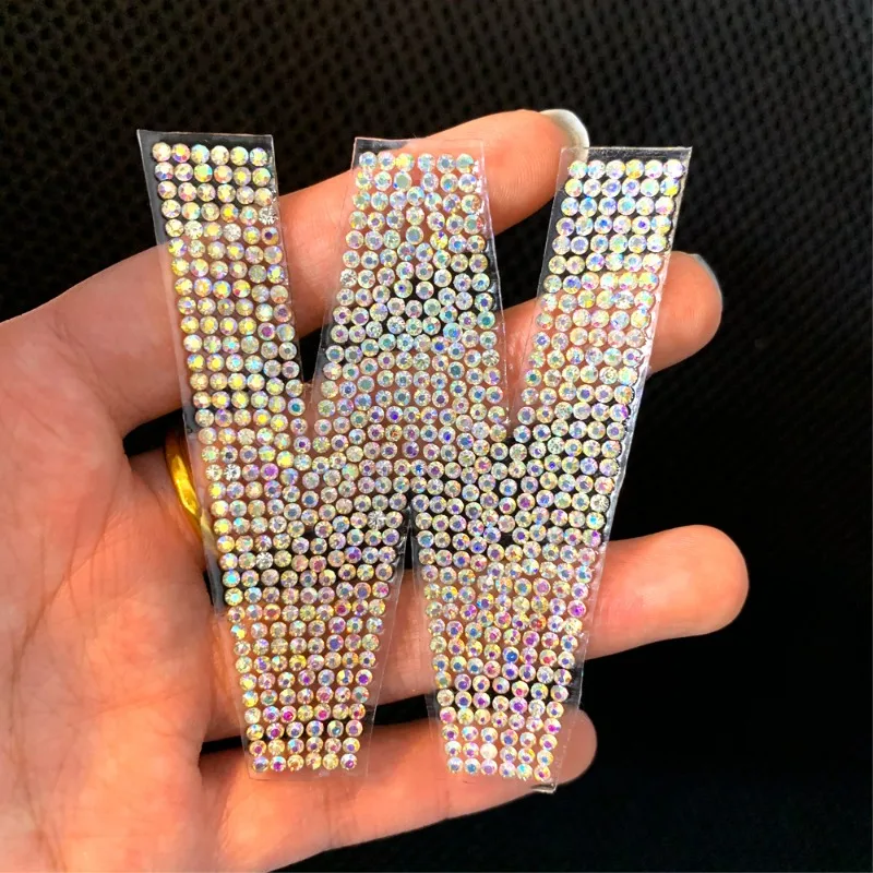 Remendos-bordados-de-strass-Letra-Diamante-DIY-Ferro-Alfabeto-em ...