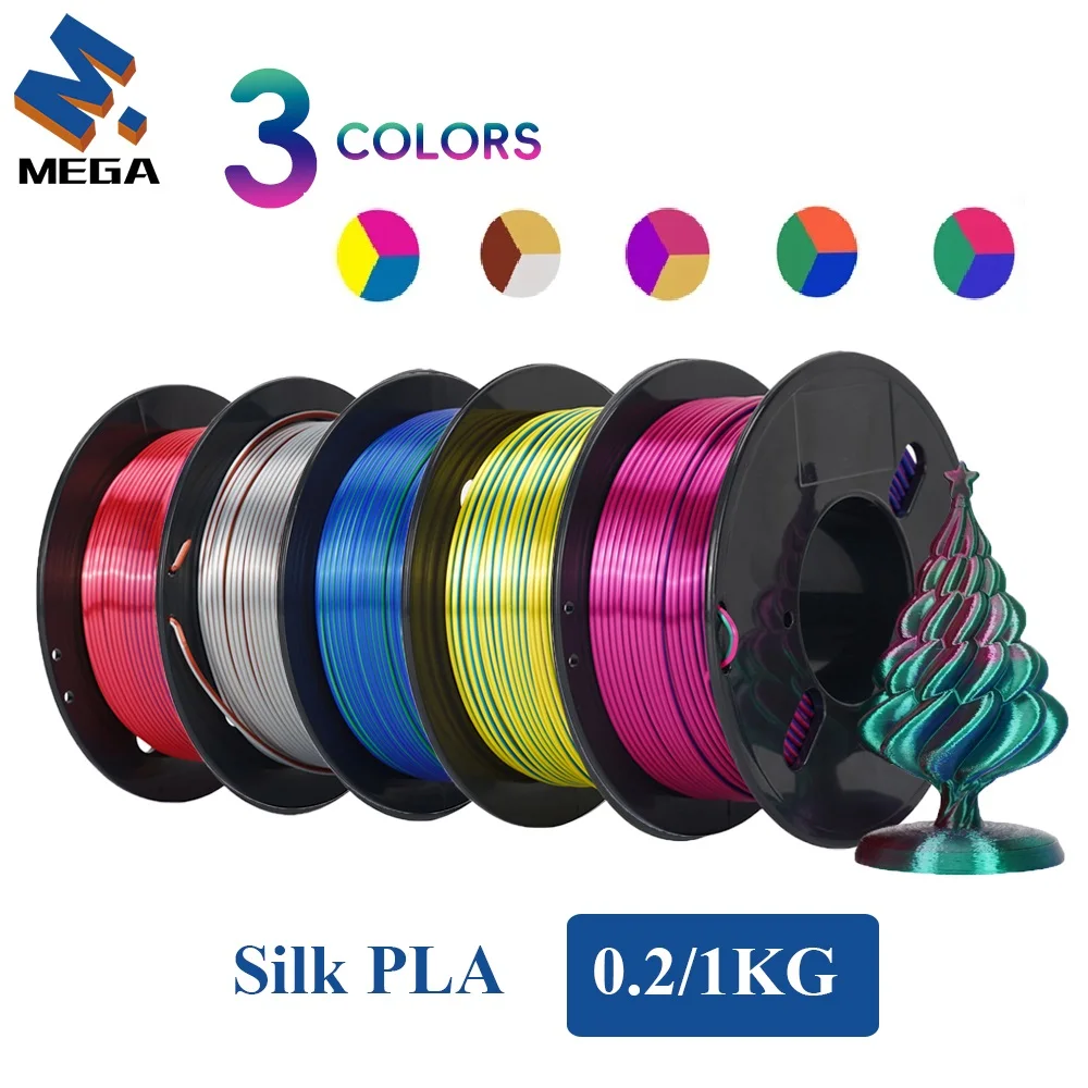 Tricolor-3D-Printer-Filament-Silk-PLA-3-21-Color-3D-Printing-Plastic ...