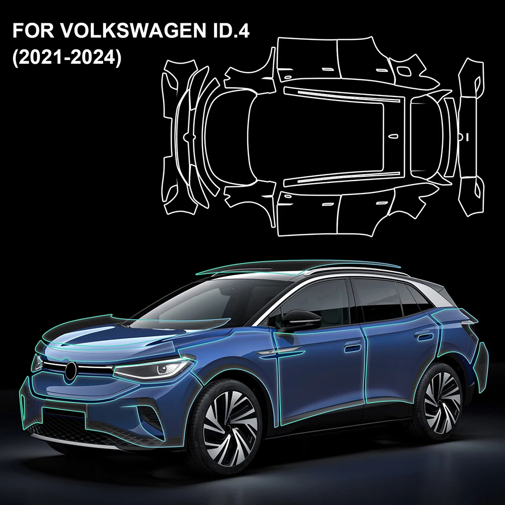 for-Volkswagen-ID-4-VW-2021-2022-2023-2024-Body-Clear-Bra-TPU ...