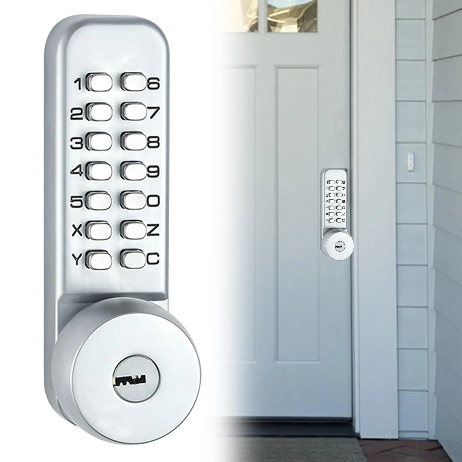 Mechanical-Door-Lock-Waterproof-Mechanical-Combination-Latch-Door-Lock ...