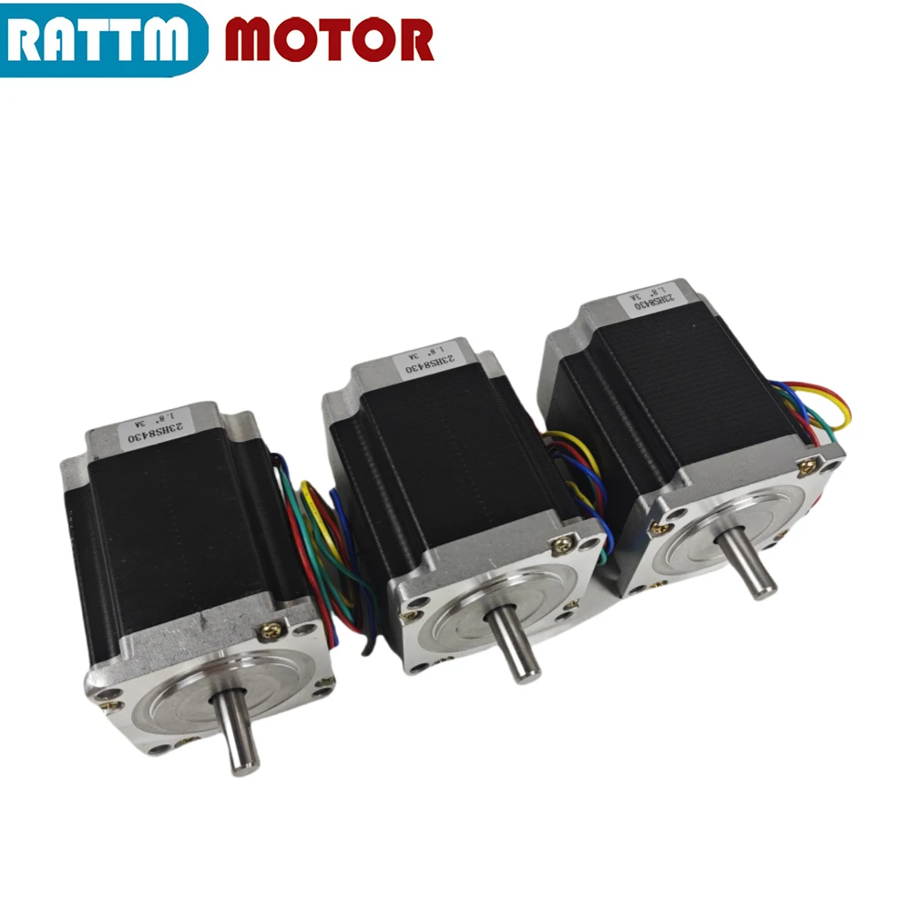 【EU US】3 pcs 4 pcs Nema23 Stepper Motor 23HS8430 76mm 8mm single shaft ...