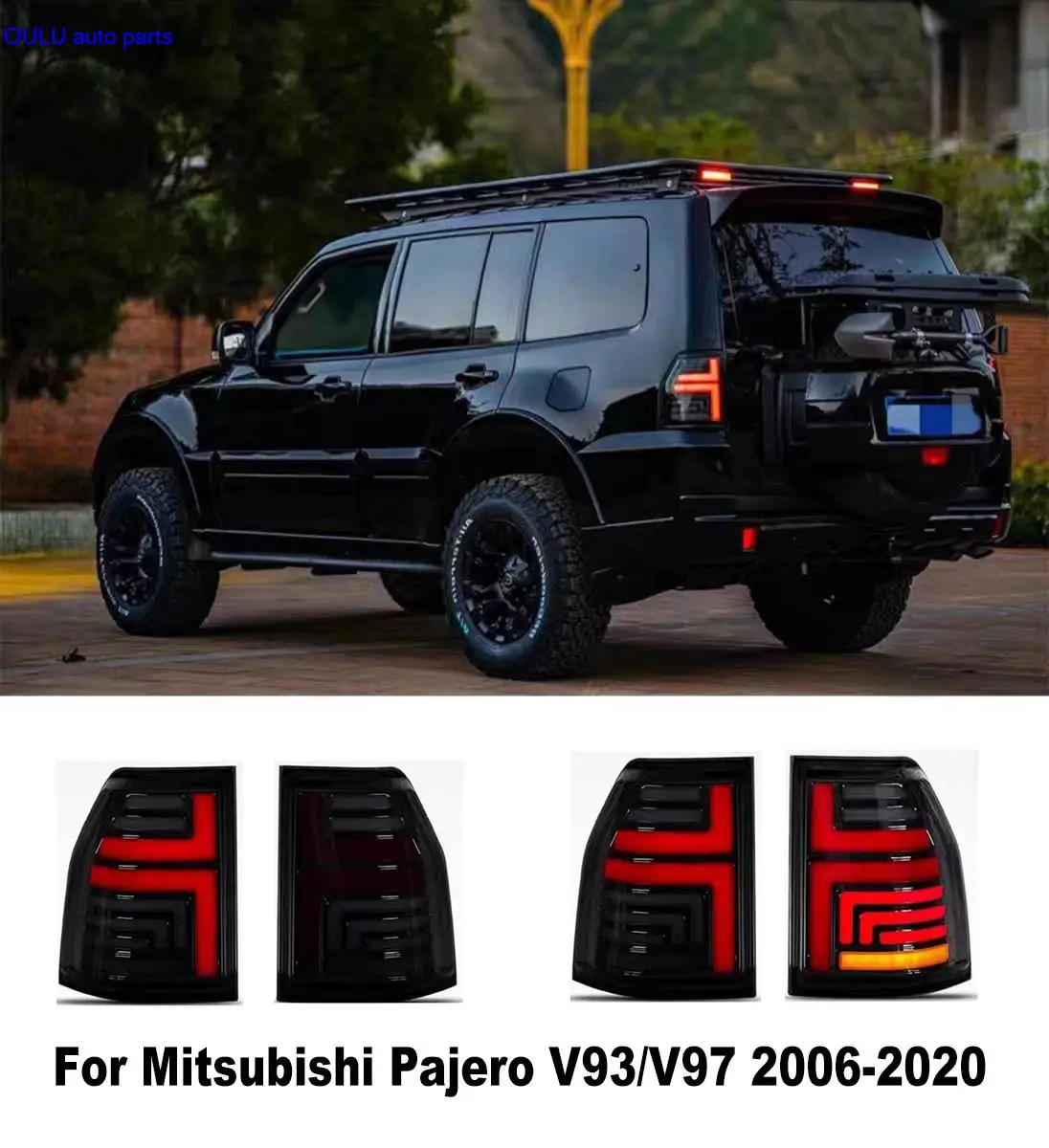 For-Mitsubishi-Pajero-V93-V97-2006-2020LED-rear-tail-light-rear-fog ...