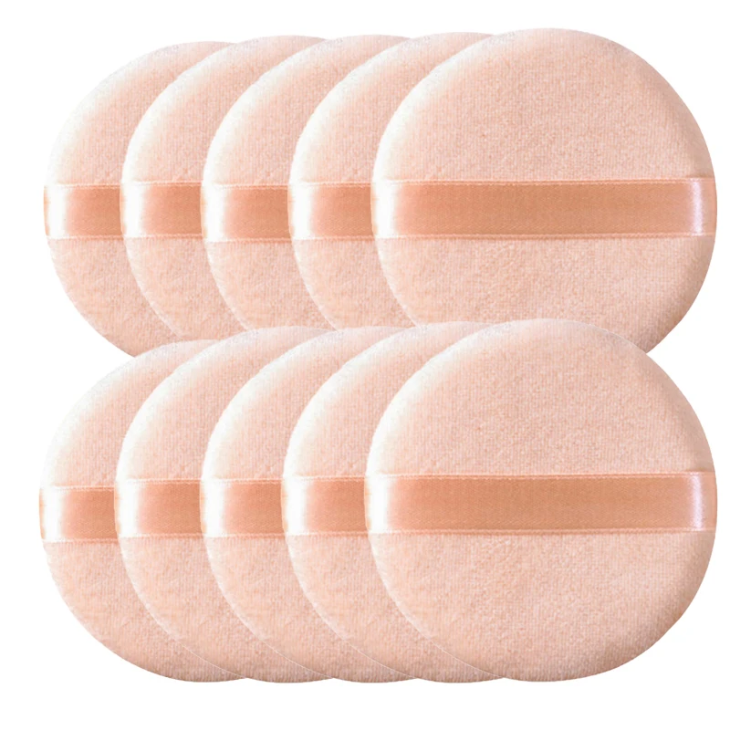 10pcs-Professional-Round-Shape-Facial-Face-Body-Powder-Foundation-Puff ...