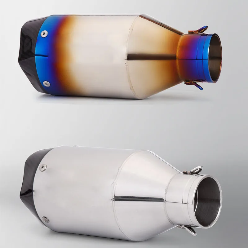 NEW-51mm-Motorcycle-Exhaust-Muffler-Pipe-Brand-Logo-Stainless-Steel ...