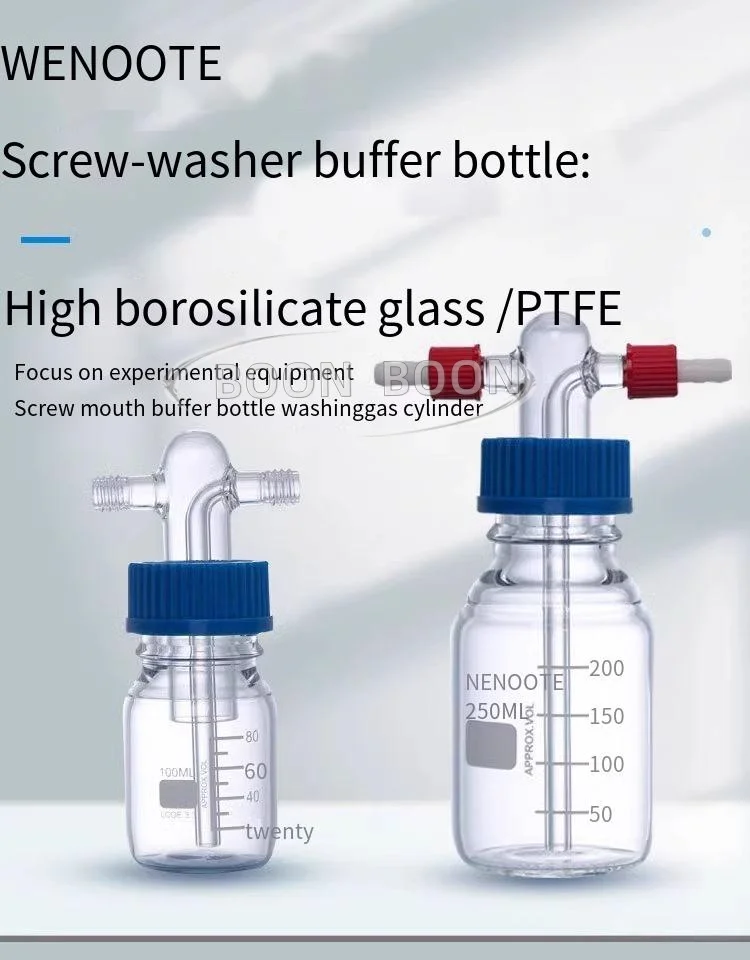 GL45-Screw-Mouth-Washing-Gas-Bottle-Thickened-Pressure-Resistant-Buffer-Bottle-Laboratory-Glass ...