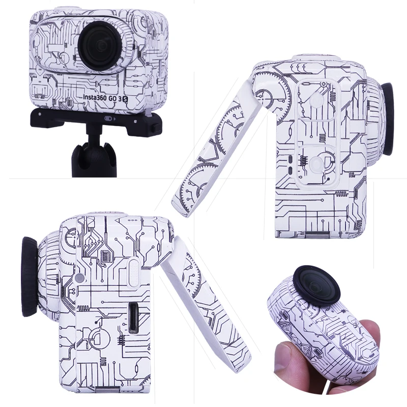For Insta360 Go3S PVC Stickers Protective Film Fill Cover Scratch-proof ...