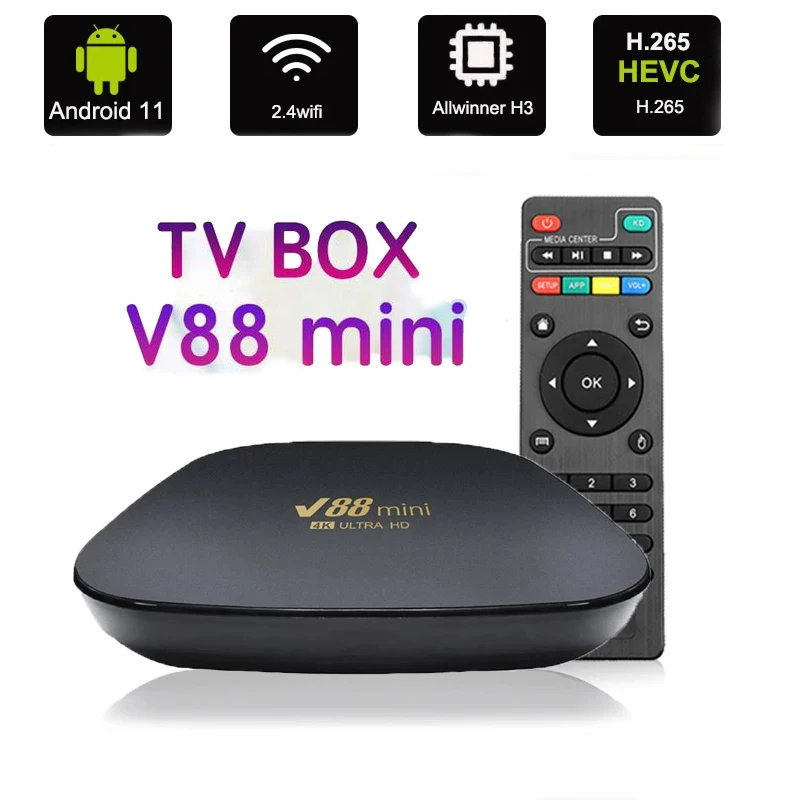 Dispositivo-de-Tv-inteligente-V88-Mini-decodificador-con-Android-11-reproductor-multimedia-1GB ...