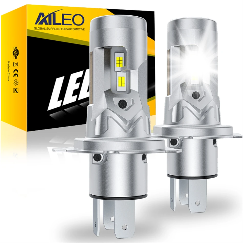 Aileo-2Pcs-19000LM-High-power-H4-LED-Headlight-High-Low-Beam-Car-Bulbs ...