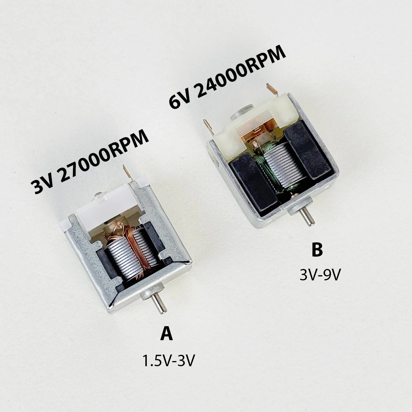 Mabuchi Micro Mini 18mm 020 Bare Square Motor DC 2.4V 3V 3.7V 5V 6V 9V ...