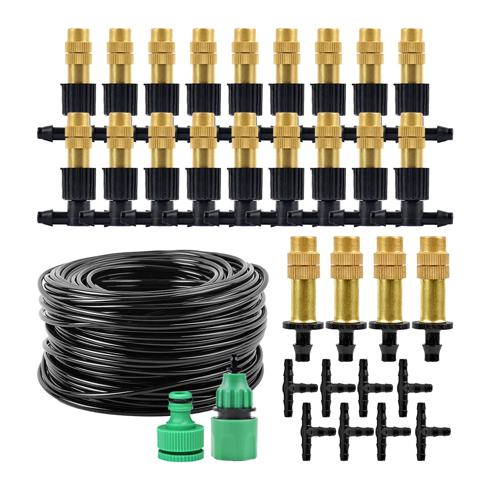 5-30M Outdoor Misting Cooling System Garden Irrigation Watering 1/4 ...