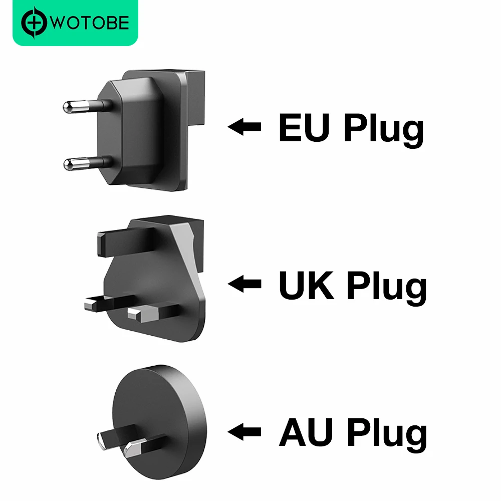 WOTOBEUS EU Plug Adapter For WOTOBE 65W 130W 200W Charger Adapter US EU ...