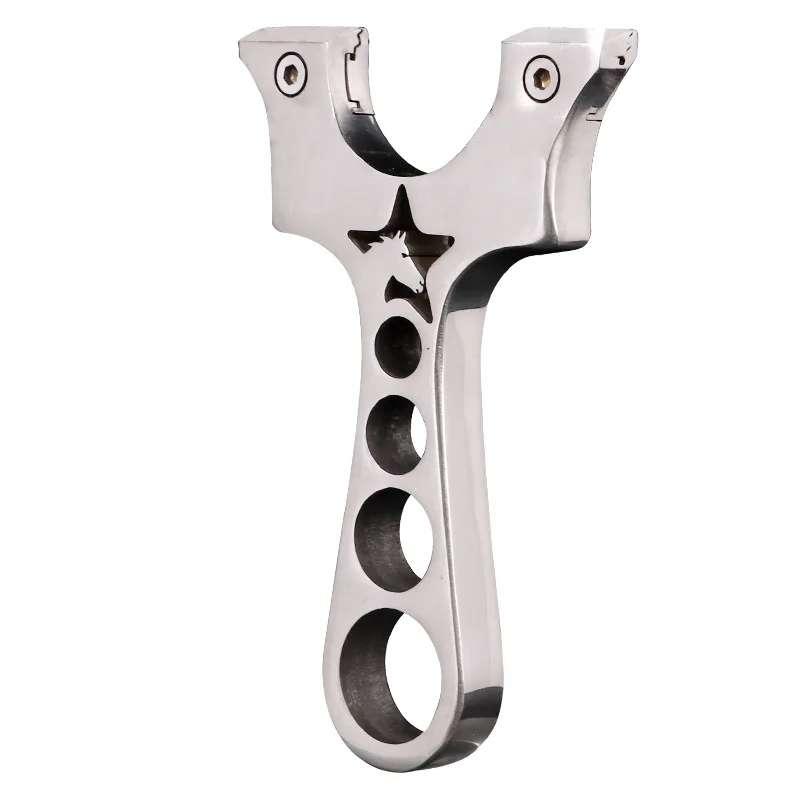 All-metal-Wire-Cutting-Stainless-Steel-Slingshot-Finely-Polished-With ...