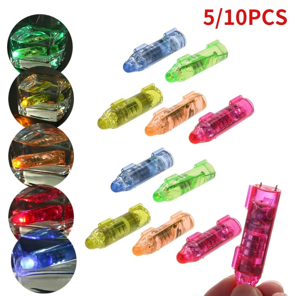 5Pcs Underwater Mini Fish Attraction Indicator Lure LED Flashing Light ...