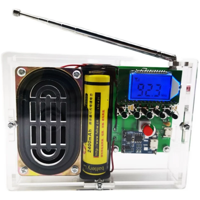 FM-Radio-Receiver-DIY-Kit-76-108MHz-Frequency-Modification-Wireless ...