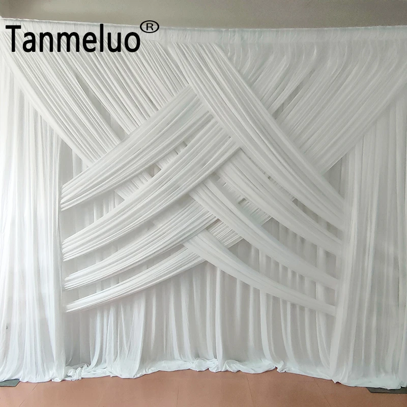 3x3M New Arrival White Cross Wedding Backdrop Curtains All In One ...