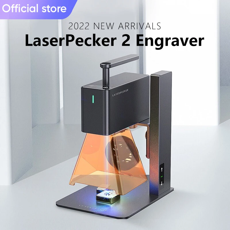 LaserPecker 2 450nm Gravador A Laser Portátil Lp2 Madeira Vidro Pintado ...