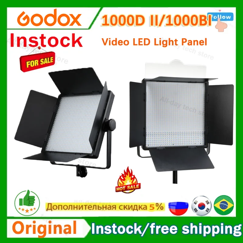 Godox-LED1000D-II-5600K-LED1000Bi-II-Bi-Color-CRI96-DMX-Control-LED ...