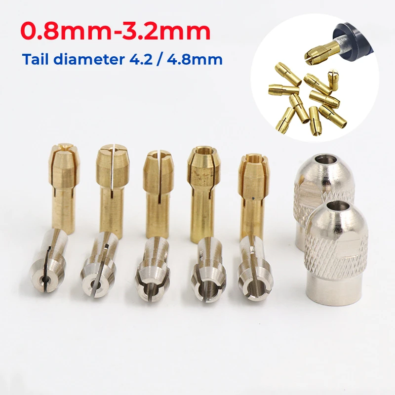 0-8-3-2mm-Mini-Drill-Collet-Chuck-Electric-Mill-Shaft-Screw-Cap-Nut ...