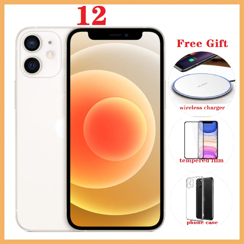 Apple original iphone 12 5g lte 6.1 4 4 4gb & 64/128/256gb ios a14 biônico dupla 12mp face id ...