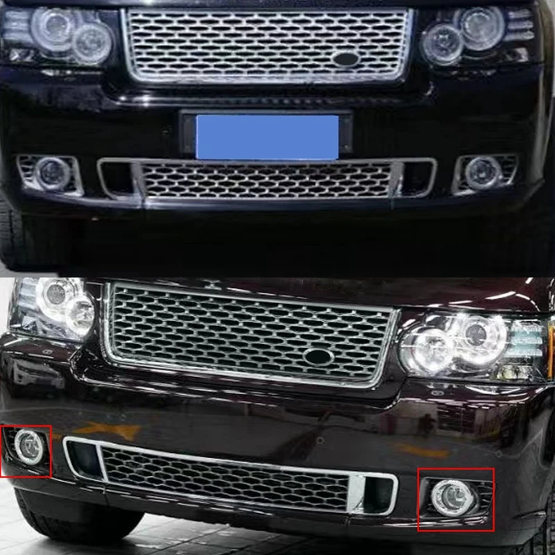 1 Pair Front Fog Lights Lamp Frame For Range Rover L322 2010 2012 ...