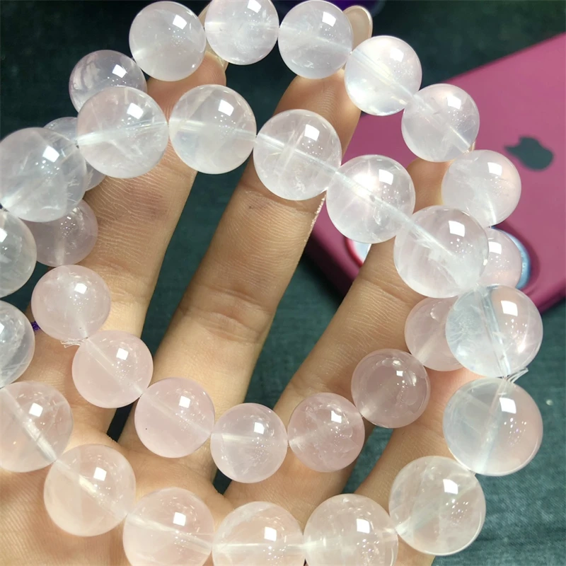 Natural-Starlight-Rose-Quartz-Bracelet-Women-Beautiful-Colorful-Crystal ...