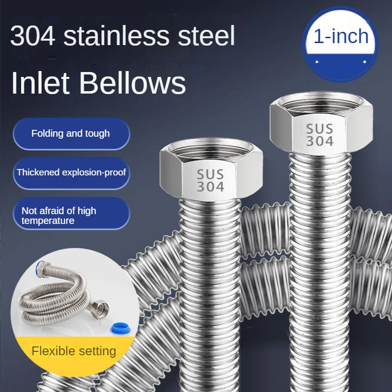 1 Inch 304 Stainless Steel Bellows High Pressure Explosion-proof Hose ...