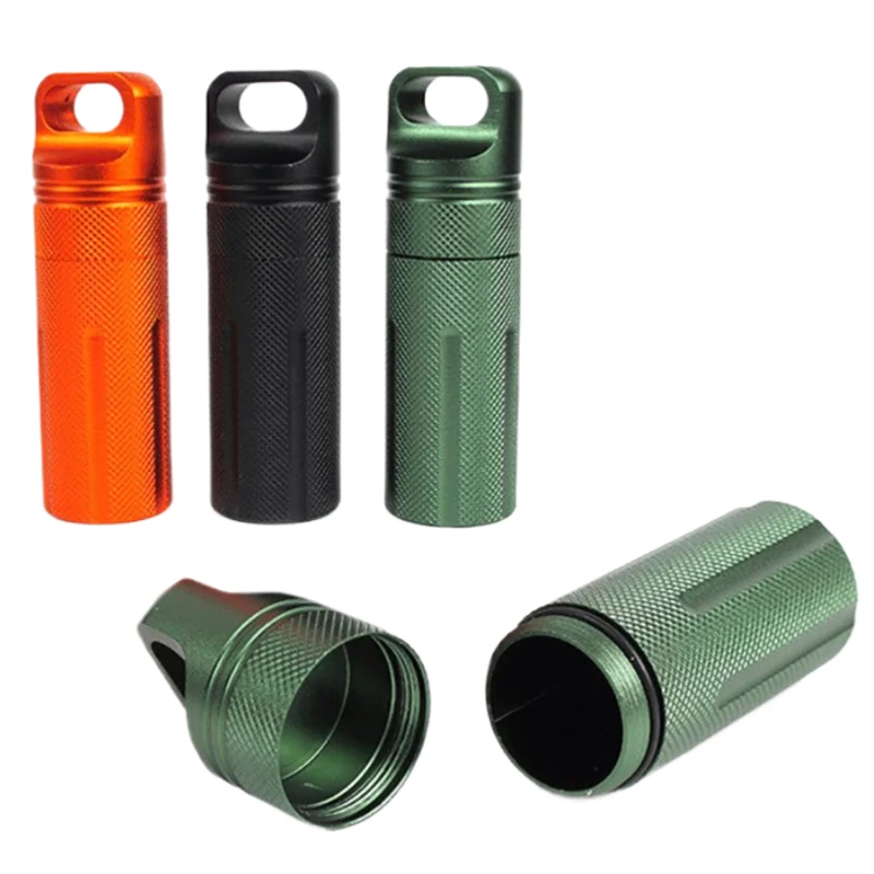 Aluminum-Alloy-Airtight-Pill-Container-Bottle-Portable-Outdoor-EDC ...