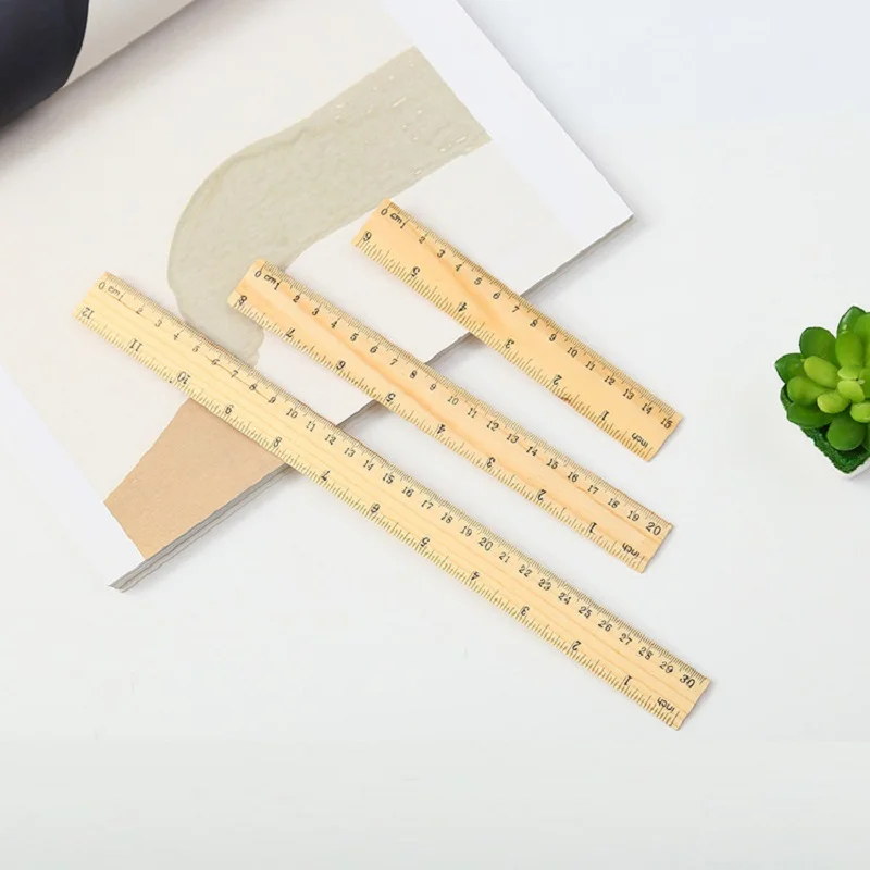 15cm-20cm-30cm-Wooden-Ruler-Metric-Rule-Precision-Double-Sided ...