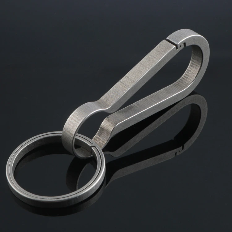 Titanium Key Chain Lightweight Simple Keychain Hanging Buckle for Car ...