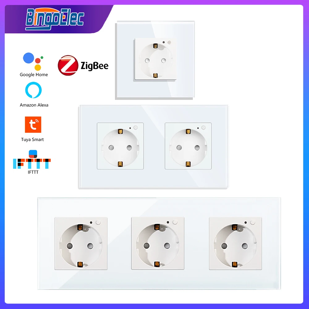 Bingoelec-ZigBee-Tomada-De-Parede-Inteligente-Tomadas-de-Energia-Single ...
