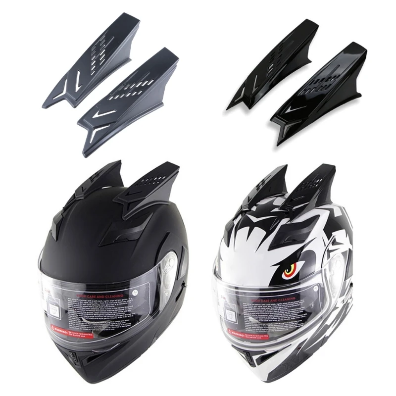 2Pcs Helmet Racing Ear Horns Motorcycle Helmet Horns Punk Style Scooter ...