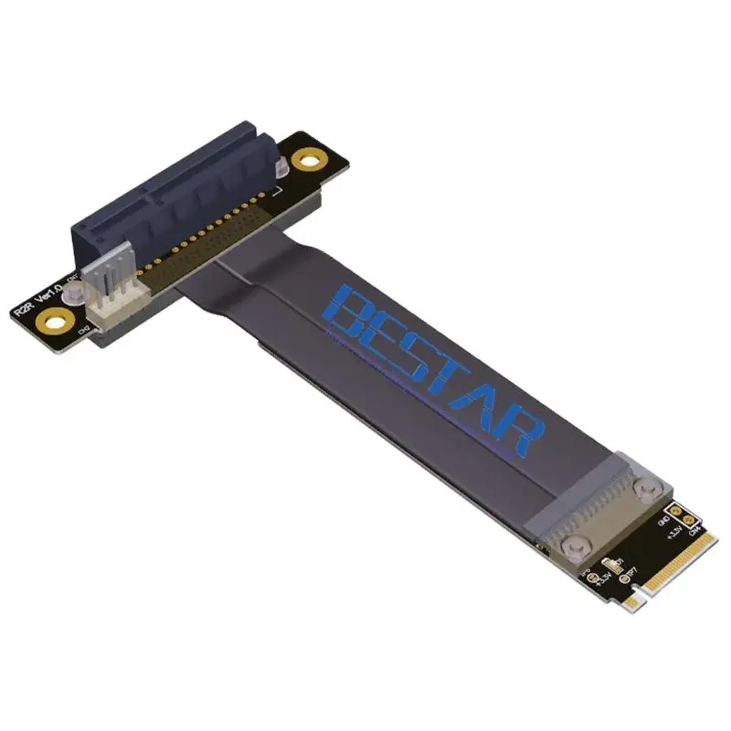 M.2 NGFF NVMe M Key2280 To PCIe 3.0 4x Riser Card Cable PCI-Express x4 ...