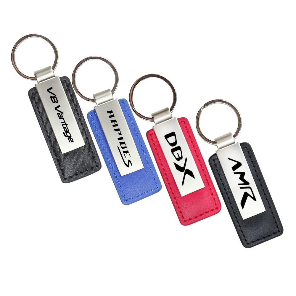 1Pc-Carbon-Fiber-Metal-Leather-Keychain-For-Aston-Martin-AMR-DBX-CYGNET ...