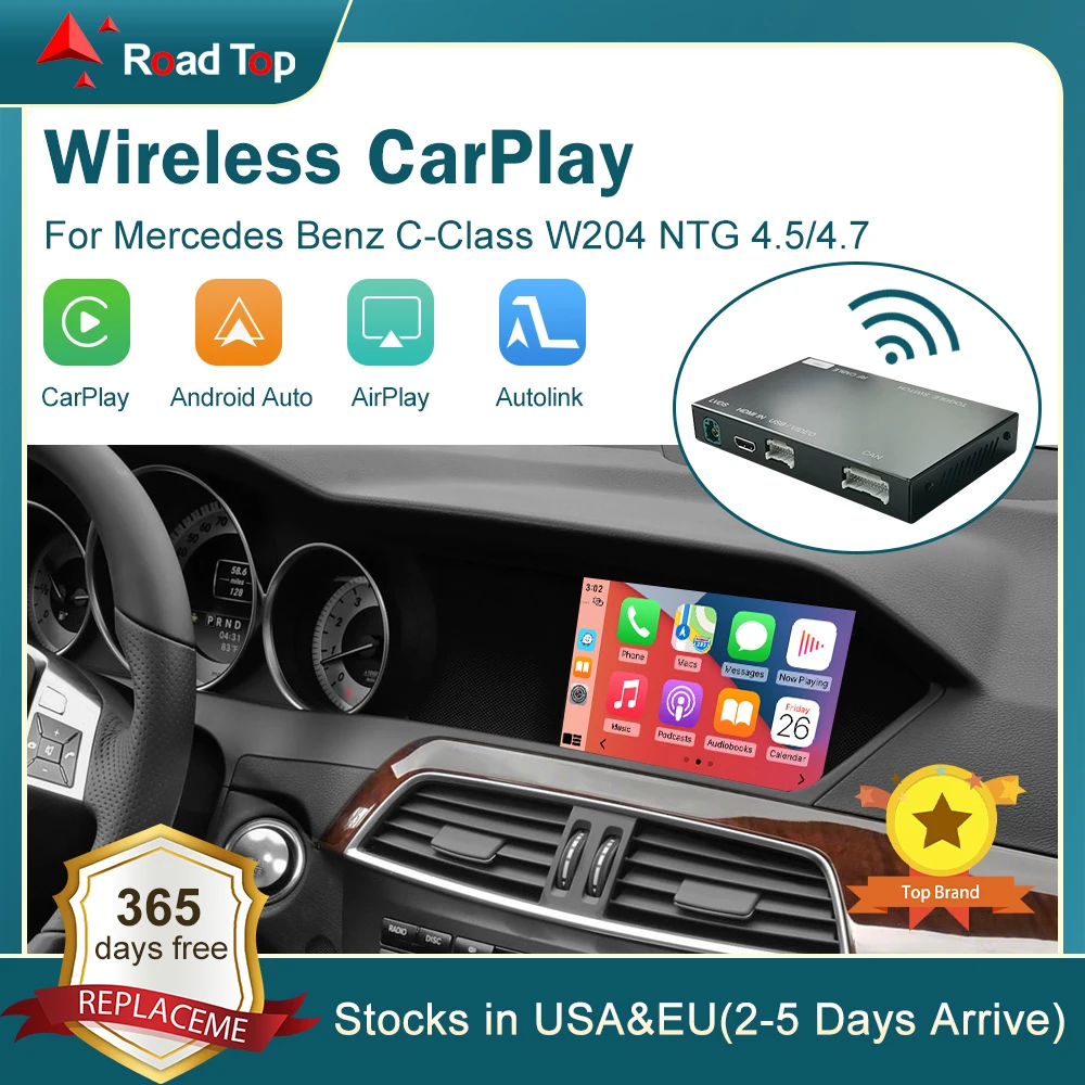 Wireless-CarPlay-for-Mercedes-Benz-C-Class-W204-2011-2014-with-Android ...