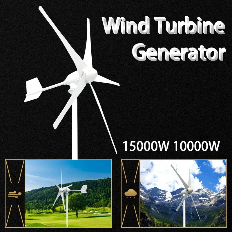 10kw-15kw-Horizontal-Wind-Turbine-Generator-12V-48V-24V-Free-Energy ...