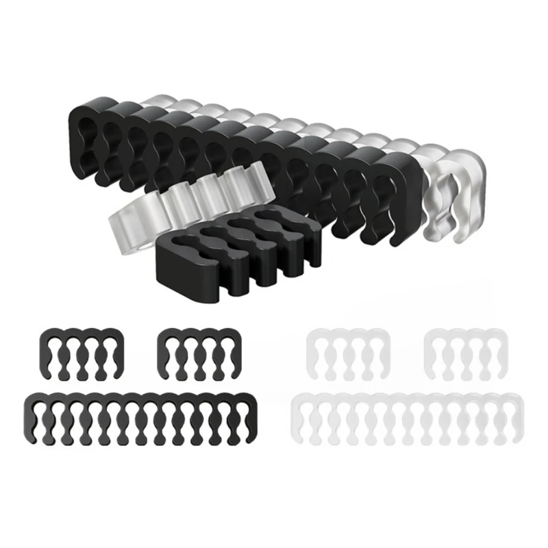 PVC-Cable-Comb-Clamp-Cable-Clip-Organizer-Dresser-for-2-5-3-2mm-PC ...