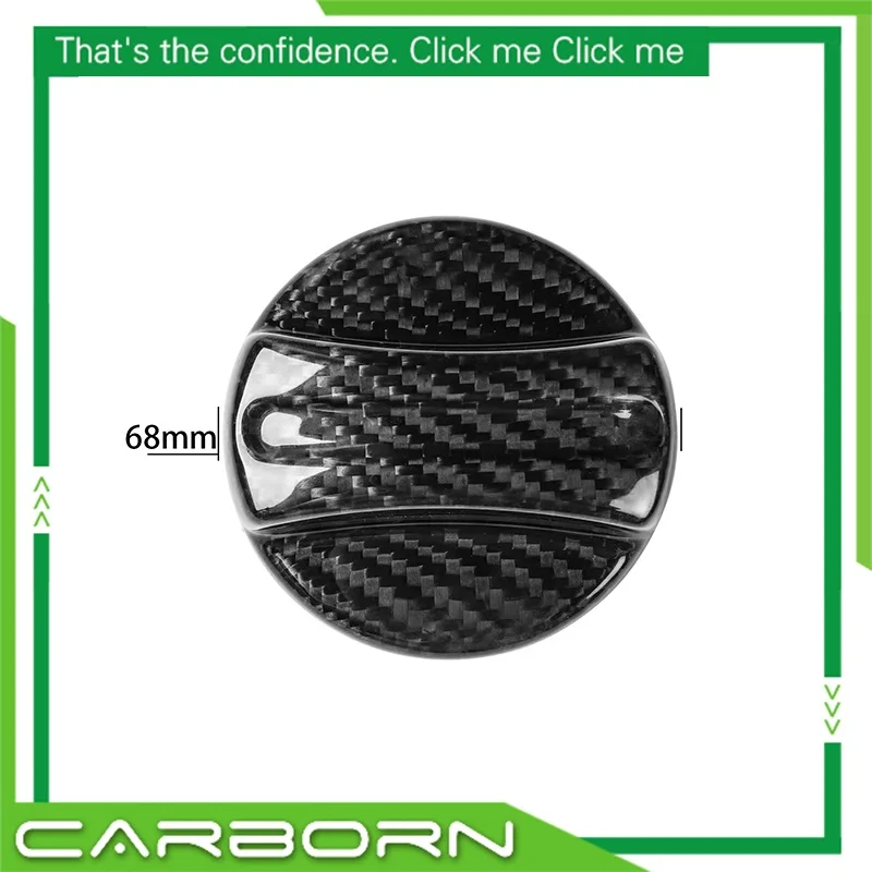Dry Carbon Fiber Add on Type Car Inner Fuel Tank Gas Cap Cover For BMW ...