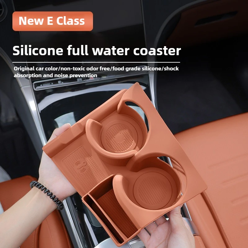 For E Class W214 E260 E300 E200 2024 2025 Car Central Console Water Cup ...