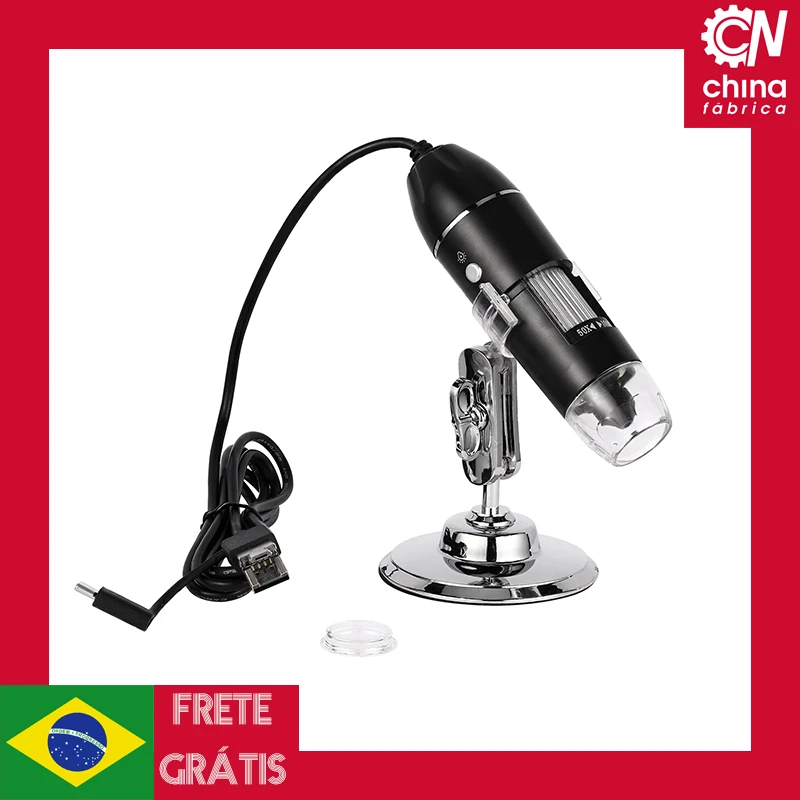 Adjustable 1600X 3 In 1 VD3035 USB Digital Electron Microscope 8 LED ...