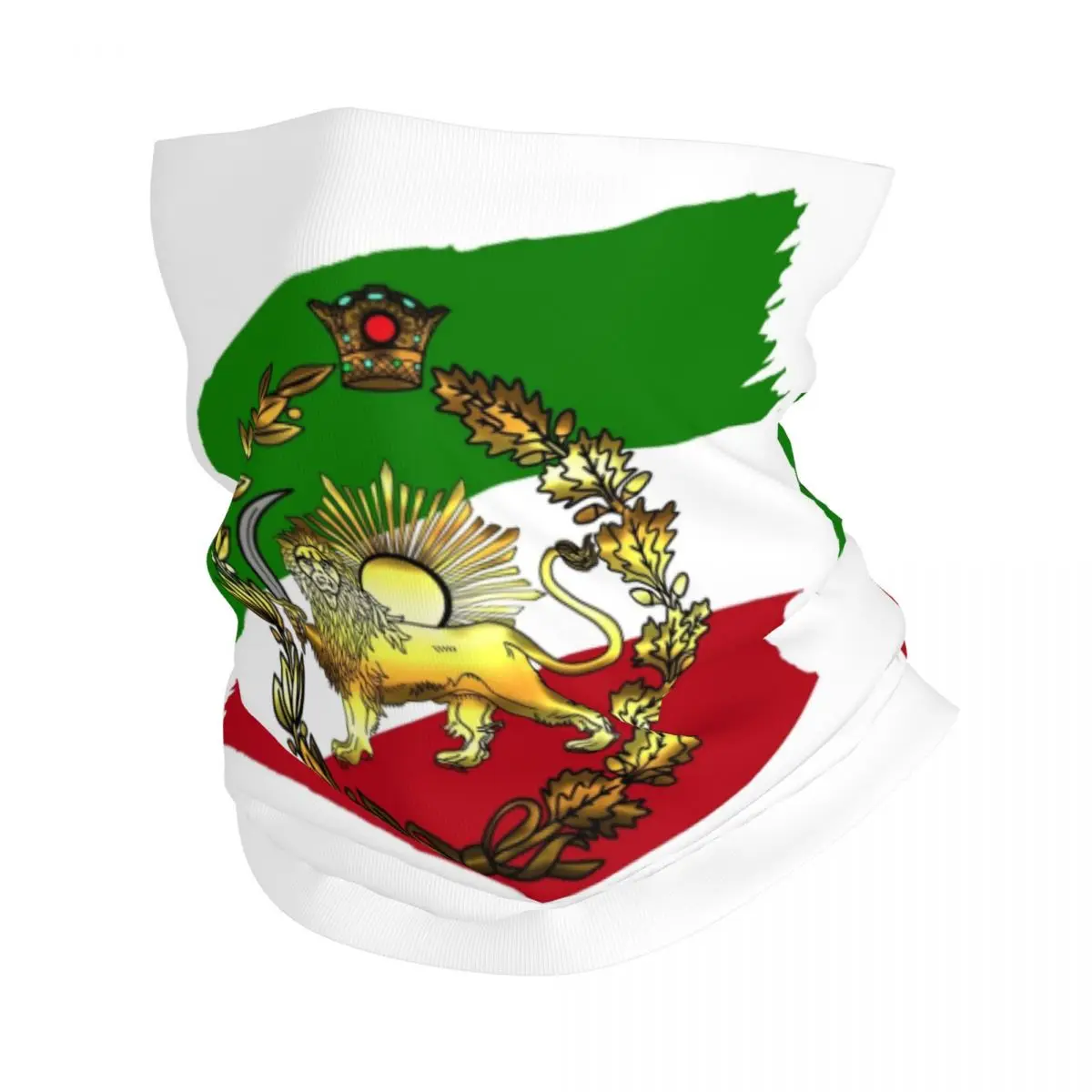 Iran-Pahlavi-Flag-With-Lion-And-Crown-Bandana-Neck-Gaiter-Printed-Magic ...