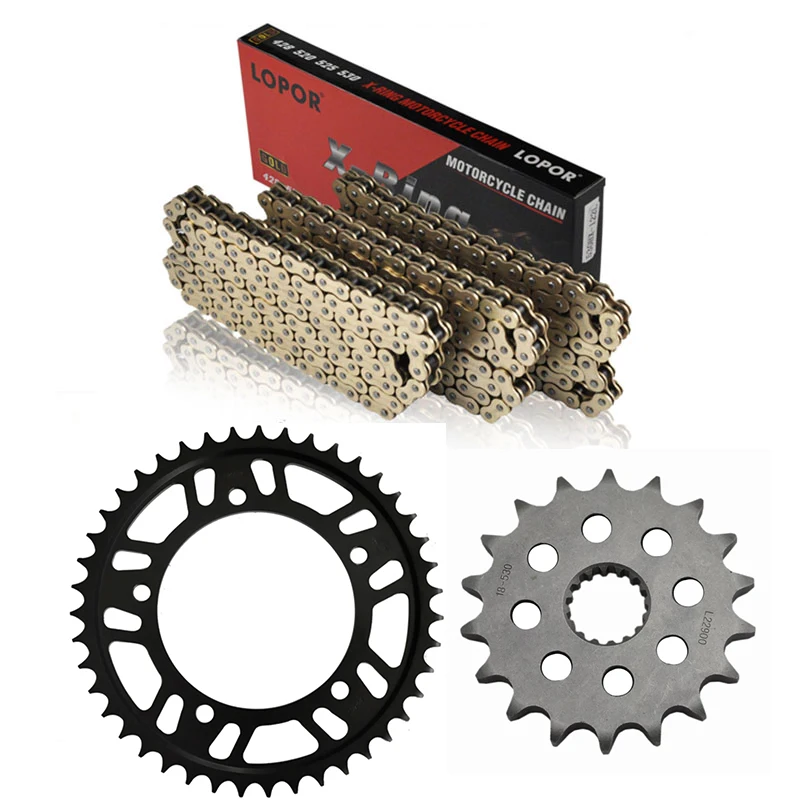 530-18T-40T-42T-43T-44T-45T-46T-Motorcycle-Front-Rear-Sprocket-Kits ...