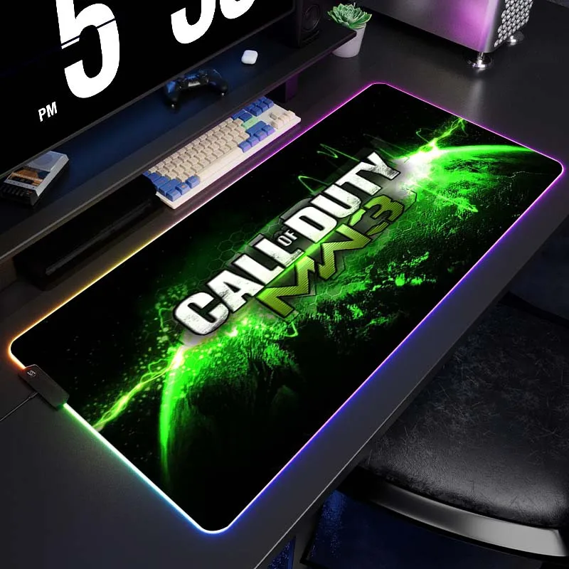 RGB-Luminous-Call-of-Duty-Large-Mouse-Pad-LED-Gamer-Mousepad-Gamers ...