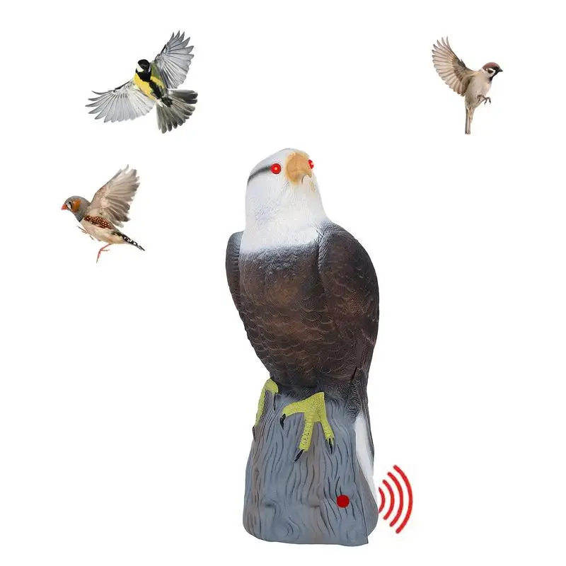 Fake-Realistic-Bird-Scarer-Plastic-Eagle-Falcon-Decoy-Scarecrow-for ...