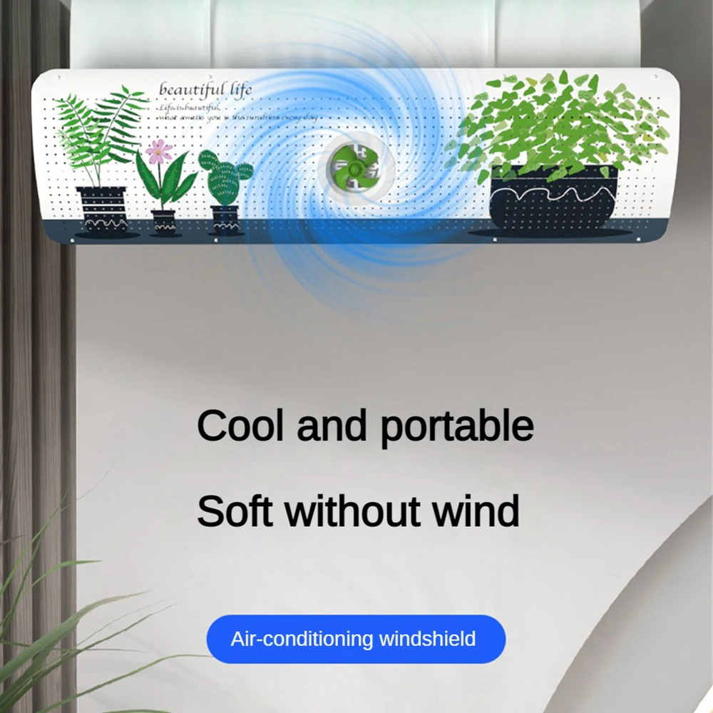 Air-Conditioner-Wind-Deflector-Adjustable-Air-Windshield-Cooled-Baffle ...