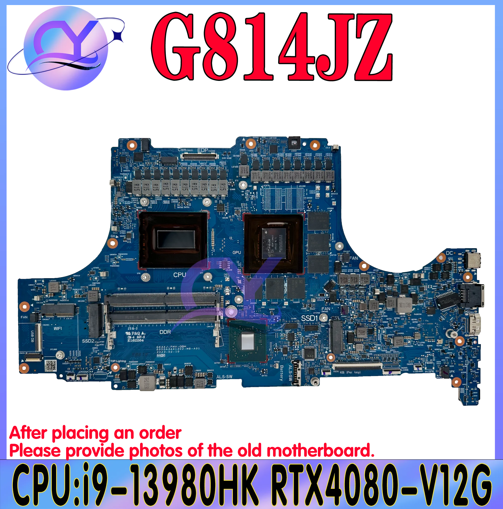 KEFU-G814J-Mainboard-For-ASUS-ROG-Strix-G18-G814JZ-G634J-Laptop ...